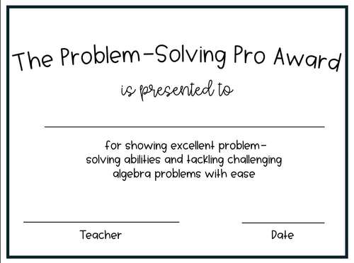 End of the Year Math Awards | Editable End of the Year Algebra Awards