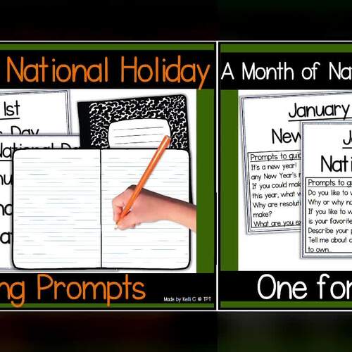 Journal Writing Prompts For The Daily National Holidays In January by ...
