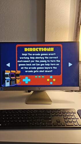 Arcade Game Instrument Families Interactive Elementary Music Activity Game