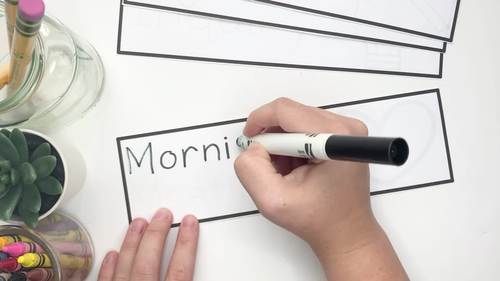 Student Made Classroom Schedule Cards | Editable | Co-Created | Reggio ...