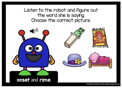 Onset and Rime - Boom Cards™ Digital Task Cards for Phonics ...