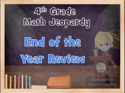 Math Jeopardy : End of the Year Review - 4th Grade Math CCS | TPT