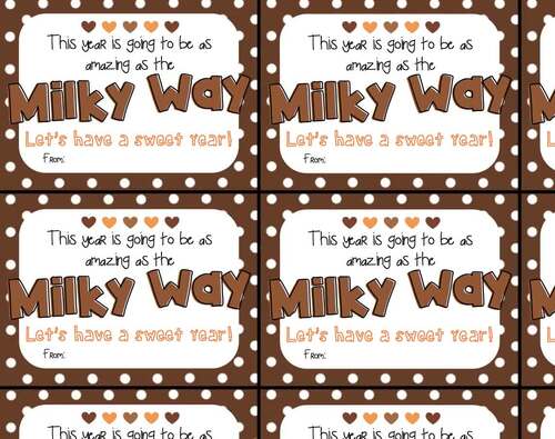 "Amazing as the Milky Way" Back to School Gift Tags | Space Theme ...