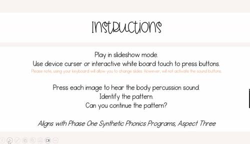 PHONICS | Phase 1 | Aspect 3 | Body Percussion | Finish the Pattern ...
