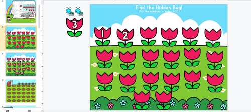 Digital Number Sense Game- Spring Edition Google Classroom | TPT