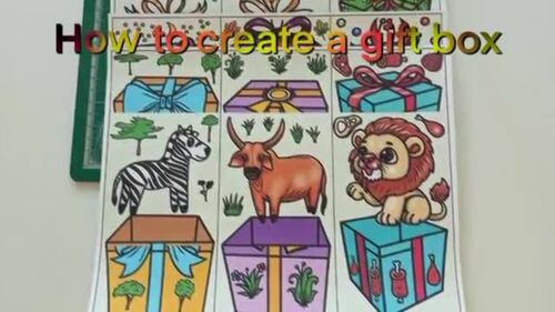 What's in the gift box? Christmas craft and coloring pages for Pre K to ...
