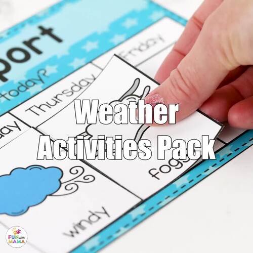 Weather Activities For Preschoolers + Kindergarteners , Worksheets