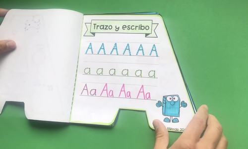 Librito del alfabeto con hojas de trabajo de la letra H (Spanish mini ...