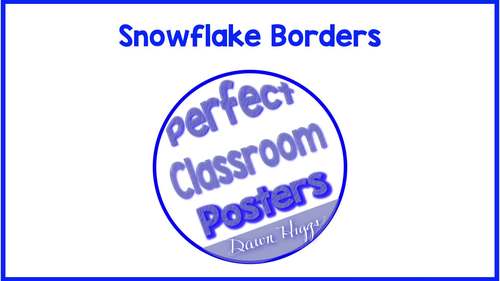 Winter Snowflake Borders and Frames Clip Art for Personal and ...