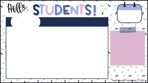Hello Students - Daily Agenda - Google Slides-Winter Boho Theme-Morning ...