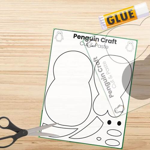 Penguin Craft Template-Build a Penguin-Winter Animal Bulletin Board ...