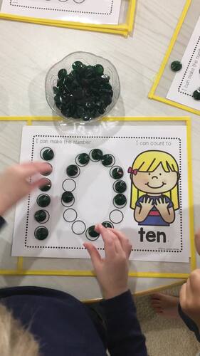 Numbers Fine Motor Activities to Make the Numbers Early Math Centers
