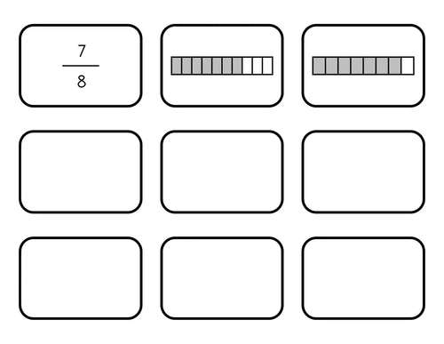 Math Learning Centers- Fraction Models by Task-it-Teacher | TPT