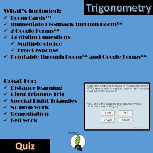 Right Triangle Trigonometry, Special Right Triangles and Radicals BUNDLE