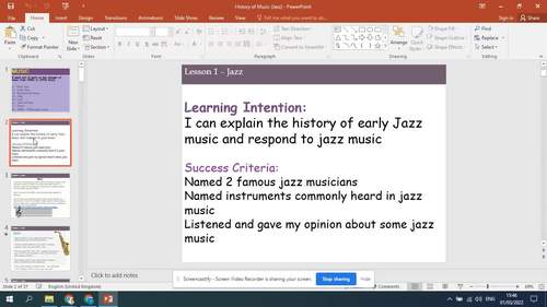 History of Music Unit (Jazz, Soul, Disco) by Mr McCann's Music Lessons