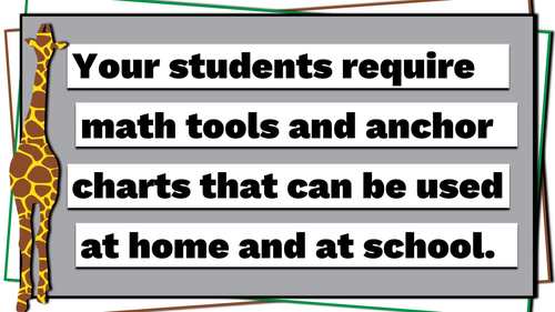Printable Math Toolkit & Manipulatives Printable Math Tools Distance ...