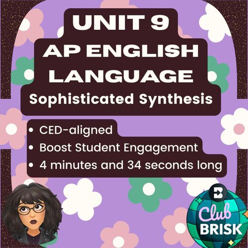 AP English Lang Podcast: Sophisticated Synthesis (Unit 9 CED Aligned)