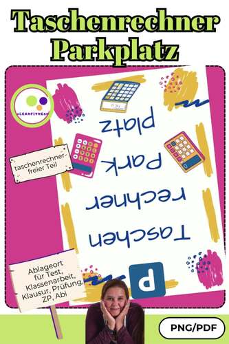 German | DAF | DAZ: Mathematics | Parking lot for pocket calculators