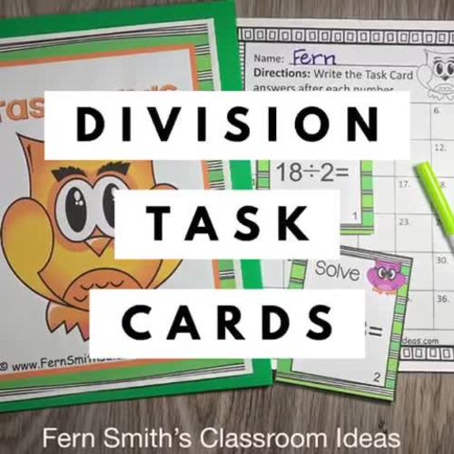 Division Task Cards by Fern Smith's Classroom Ideas | TPT