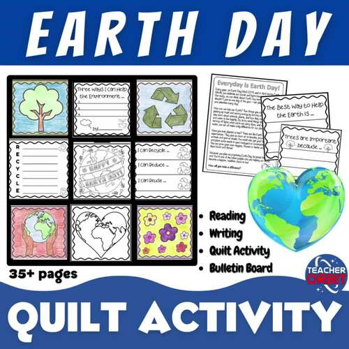 Earth Day Create a Collaboration Quilt Activity | Coloring Reading ...