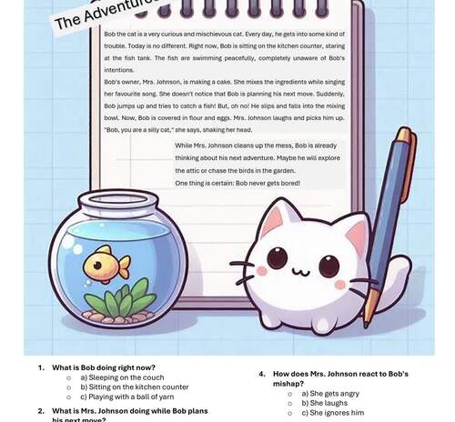 ESL - English Reading Text by LB Languages | TPT