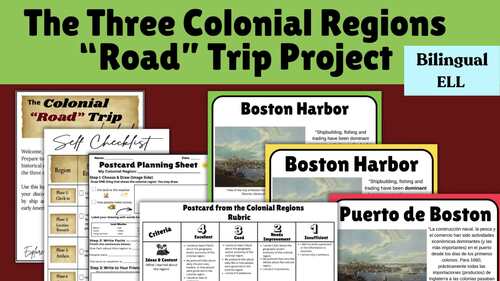 13 Colonies Project | Colonial Regions Stations Activity | ELL ...
