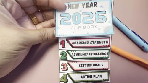 New Year Flip Book | Fun Goal Setting Activity | Middle School | 2026 ...