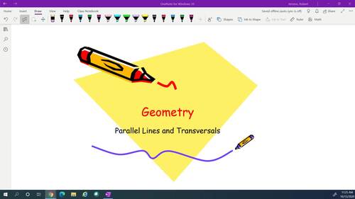 Parallel Lines & Angle Pairs (Geometry) - Instructional Slides & Video