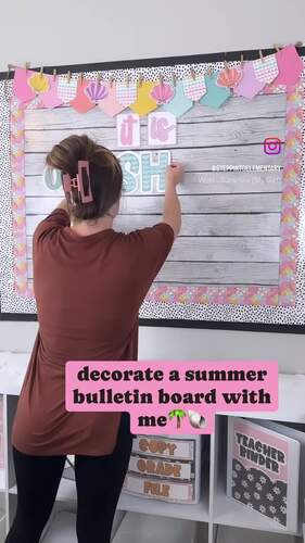Summer Bulletin Board Kit | Trendy Summer Decor | May Decor | End of ...