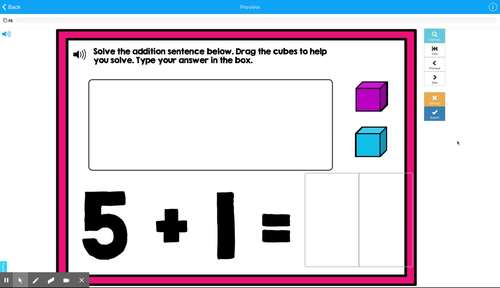 Digital Math Centers Addition to 10 Boom Cards by Krafty in Kinder