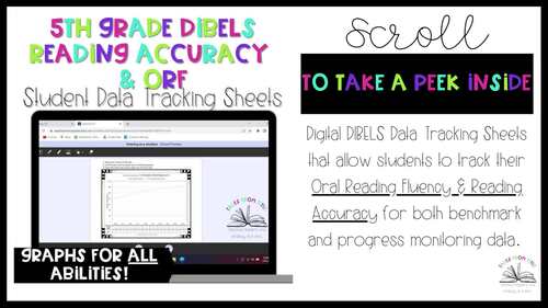 DIBELS Student Data Tracking ORF/Accuracy Bundle: 5th Grade Digital Option