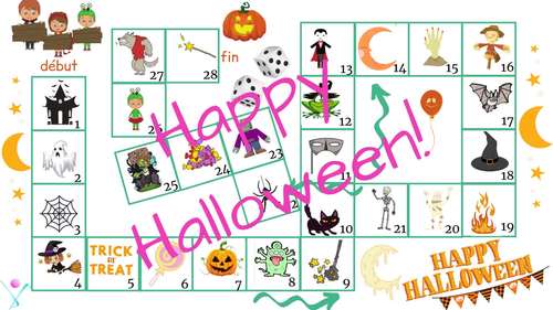 Halloween printable games by ESL and French resources by TeacherLocker