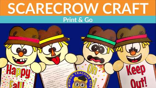 Fall Scarecrow Craft and Writing Activity | No Prep October & November ...