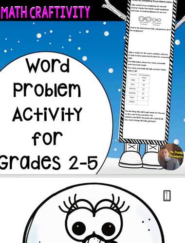 Winter Math Snowman Craft - Multi-Step Word Problem Craftivity for ...