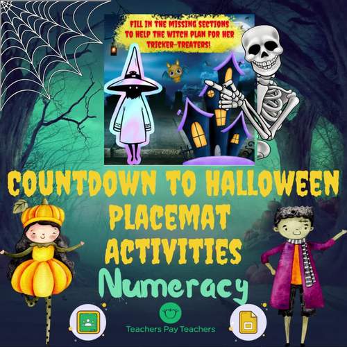 Printable Halloween Place Value & Numbers to 200 Placemat Activities ...