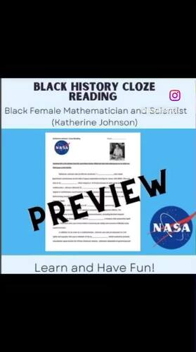 Katherine Johnson(Mathematician and Scientist) Black History by Made in ...