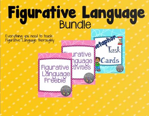 Figurative Language Bundle by Upper Elementary Antics | TPT