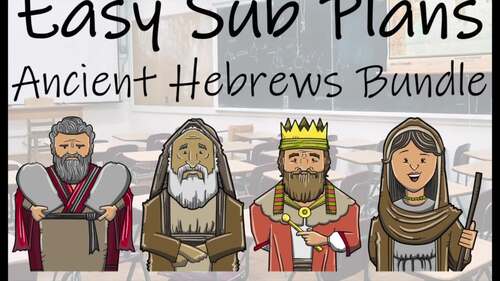 Emergency Sub Plans | Ancient Hebrews Bundle | 5th Grade & 6th Grade