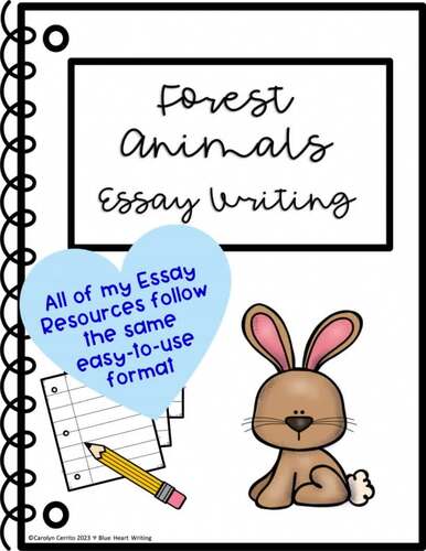 Animals In a Forest Habitat by Blue Heart Writing | TPT