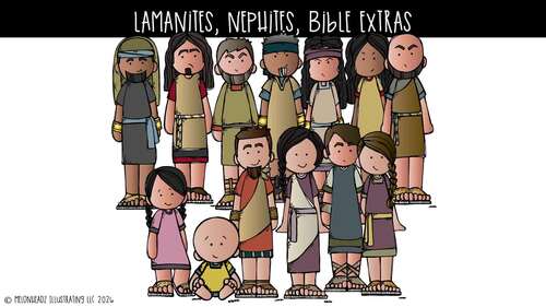 Lamanites clip art, Nephites, Bible extras COLORED Version | TPT