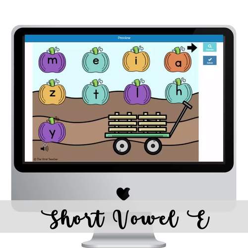 Halloween CVC Short Vowel E Mystery Picture | Boom Cards™ by The Viral ...