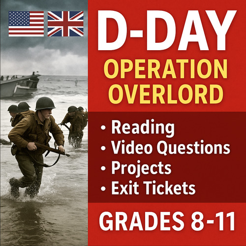 D-Day: Operation Overlord Reading, Video Questions, Projects & Exit ...