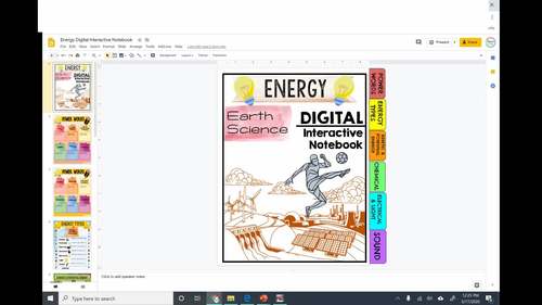 Energy Interactive Notebook | Forms of Energy | Light Heat Kinetic ...