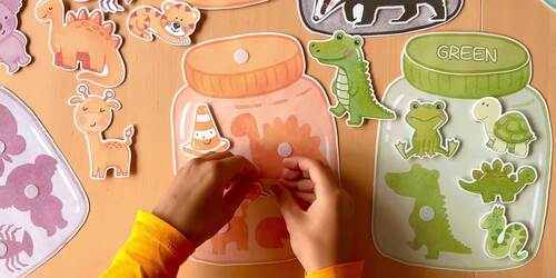 Color Sorting Toddler Activities vs Coloring Pages, Color Matching in ...