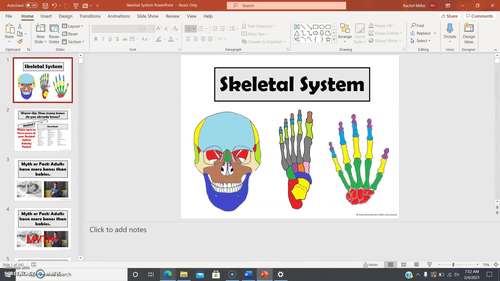 Skeletal System Unit (PowerPoint, Interactive Notebook, Test, Activities)