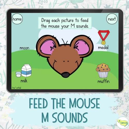 Feed the Mouse M Articulation Boom Cards™ for Speech Therapy | TPT