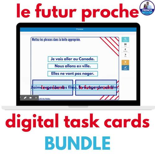 futur proche French Reading Comprehension & Digital Task Cards NO PREP ...