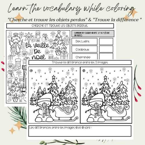 French Fun Activities : Winter and Holiday activities (Bingo, Coloring ...