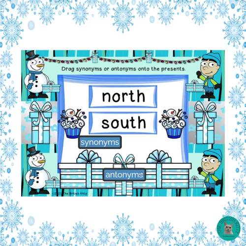 Winter Synonyms and Antonyms Boom Cards™ by The British Kitty | TPT