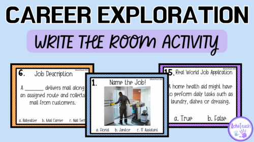 SUPER EASY Career Exploration Activity: Write the Room | Special ...